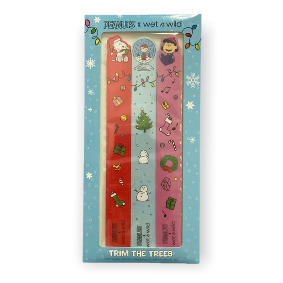 wet n wild | Makeup | Peanuts X Wet N Wild Trim The Trees 3 Piece Nail File Set Snoopy Christmas ...